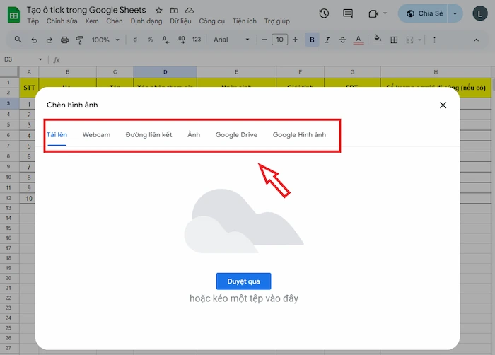 05 Cách Tạo Ô Tick Trong Google Sheets Nhanh, Đơn Giản